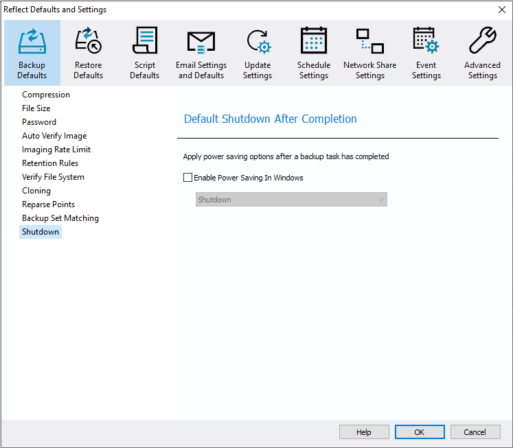 File and Folder Backup Options